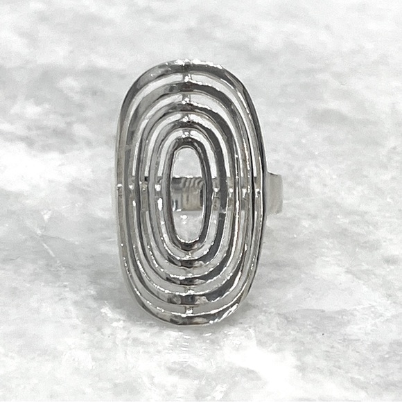 Jewelry | Sterling Silver Concentric Circle Ring | Poshmark